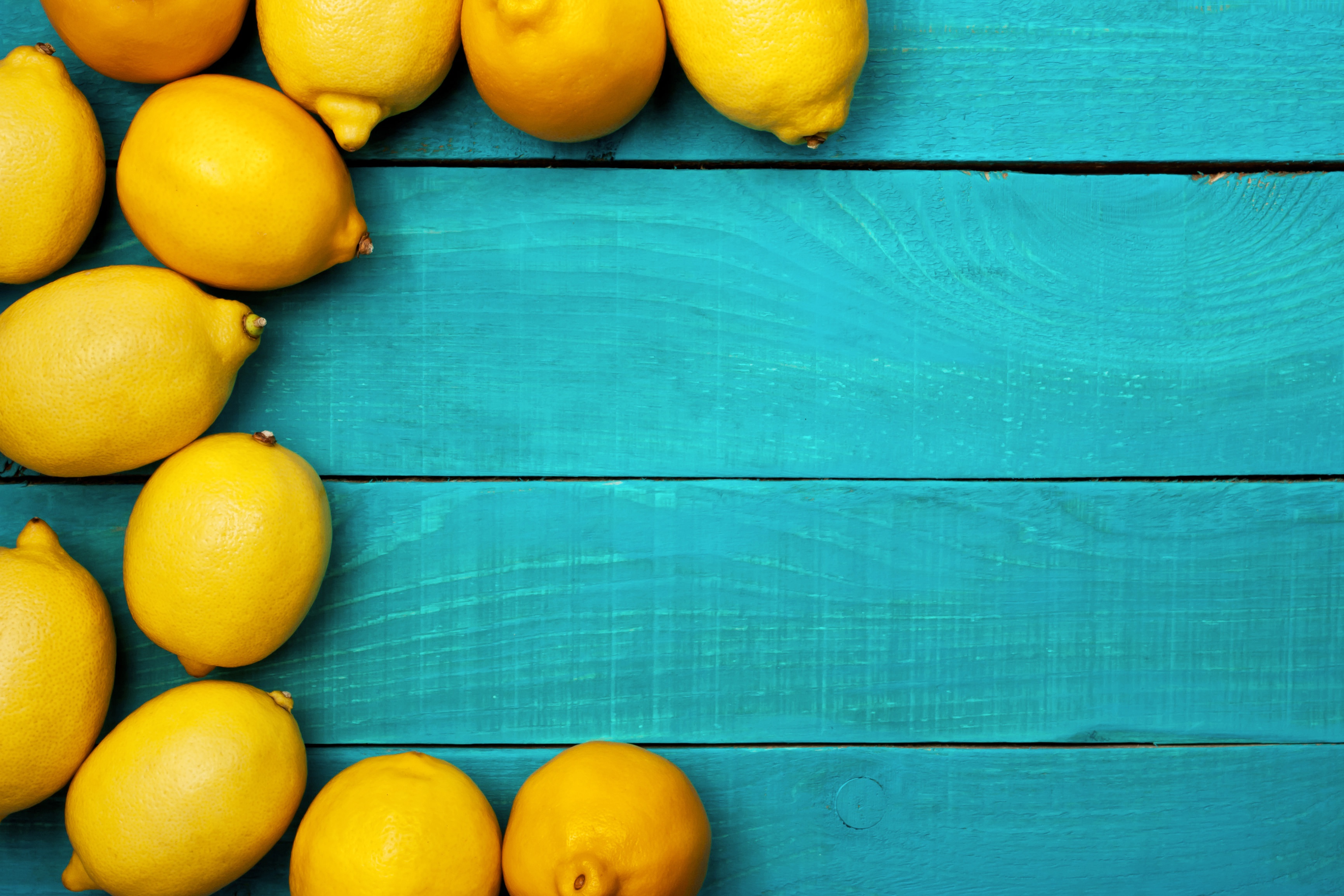 Wallpaper yellow lemon citrus blue background for mobile and desktop section resolution 3461x2307 download