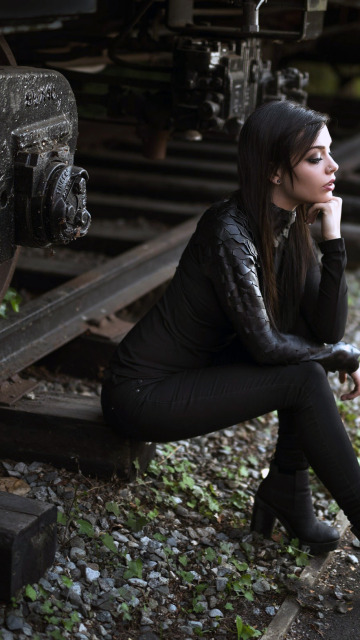 Download Wallpaper Black Pants Photo Black Jacket Leather Jacket