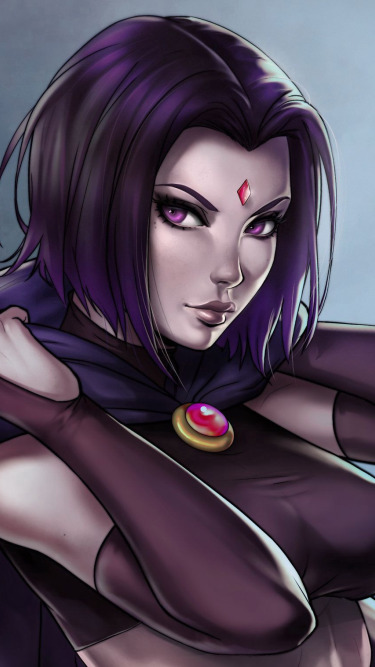 Download wallpaper crystal, girl, girl, witch, DC Comics, witch, Raven, Raven, section other in ...