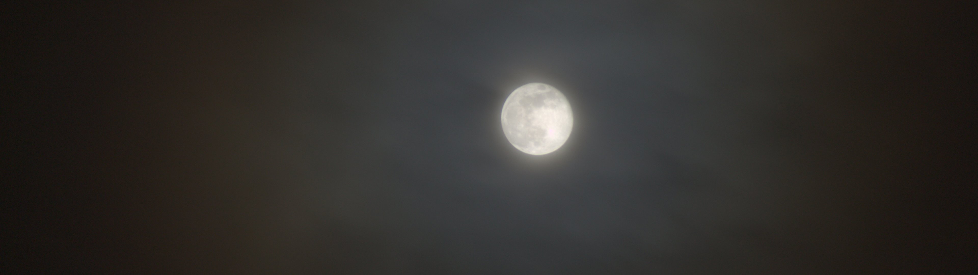 Download wallpaper the sky, clouds, night, nature, the full moon ...