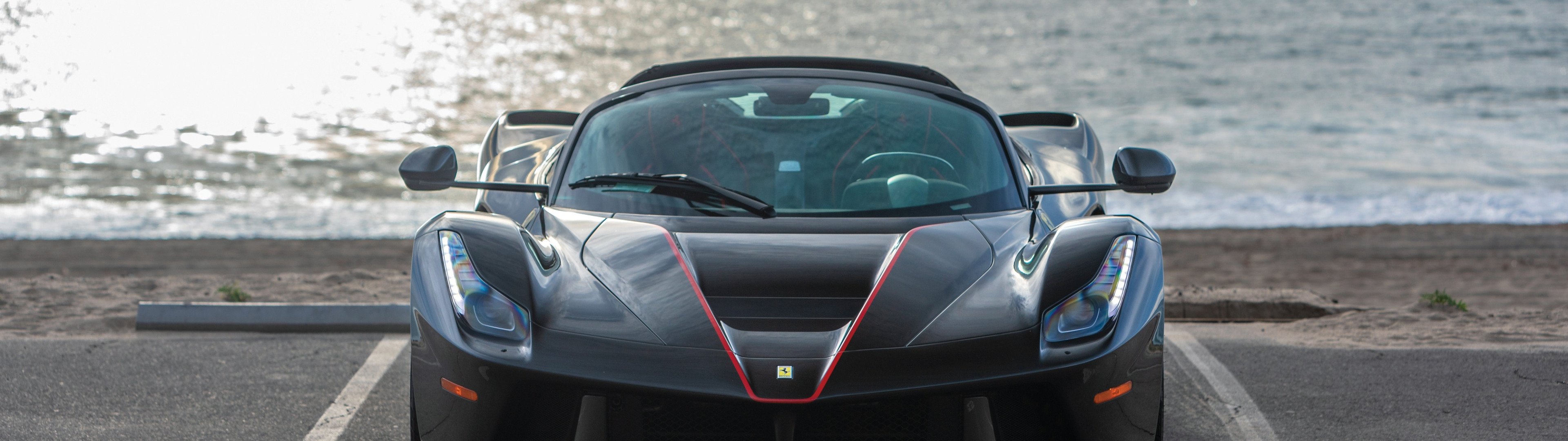 Yellow Ferrari Laferrari Front