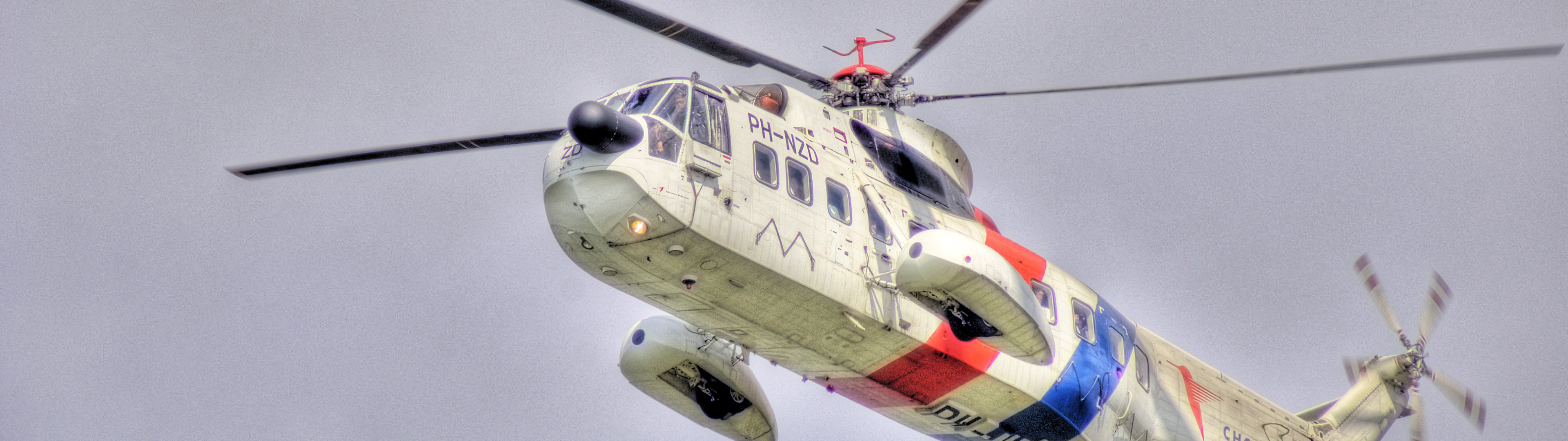 Download wallpaper Sikorsky S61N, in flight, Dutch coastguard, section ...