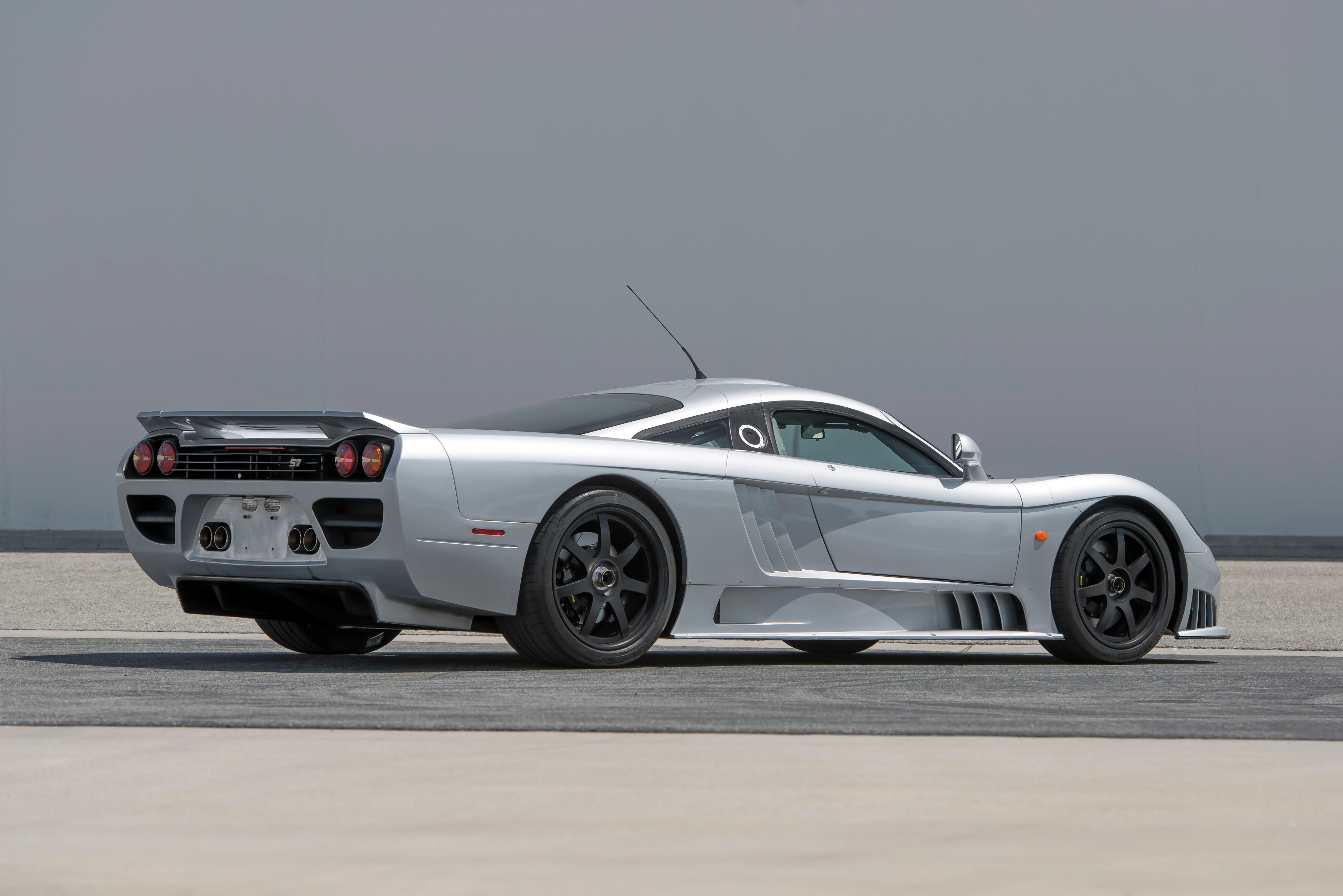Download wallpaper Saleen, Silver, Rear, Saleen S7, Black Wheels ...