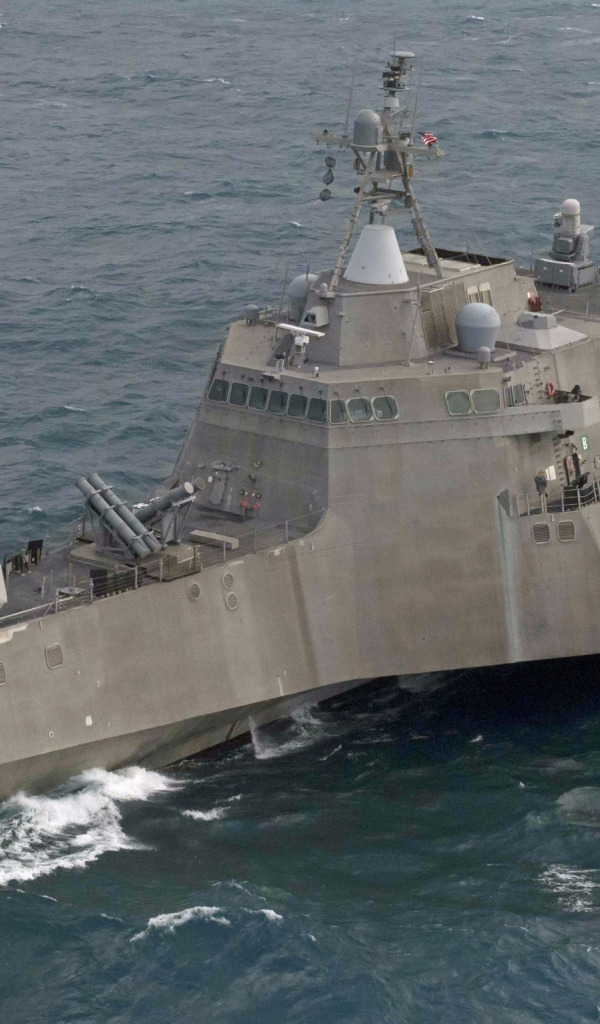 Download wallpaper weapons, army, Navy, USS Coronado (LCS 4), littoral combat ship, section ...