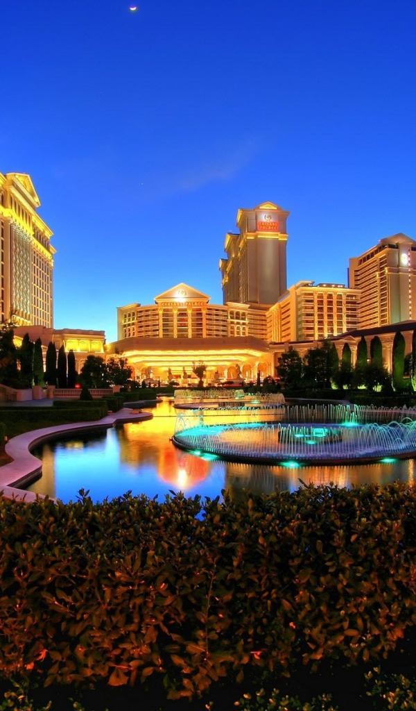 Download wallpaper Las Vegas, entertainment complex, Caesars Palace ...