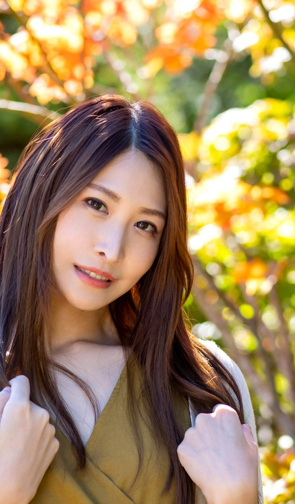 Download wallpaper Model, Tree, Woman, Pretty, Japanese, Outdoor, Mai Kanami, section girls in ...