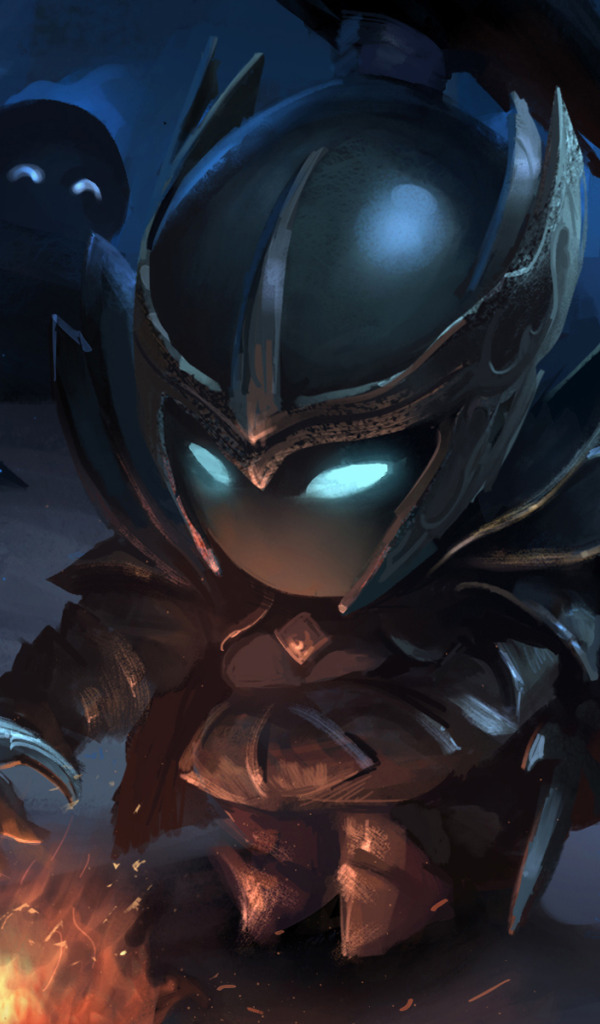 Download wallpaper girl, art, the fire, chibi, Dota 2, Phantom Assassin ...