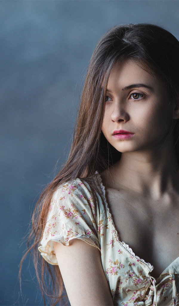 Download Wallpaper Look Girl Face Background Sweetheart Model