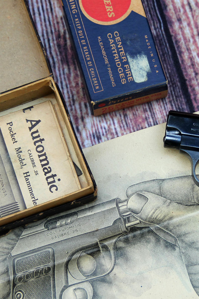 Download wallpaper gun, box, Colt, semi-automatic, manual, Model 1908 ...