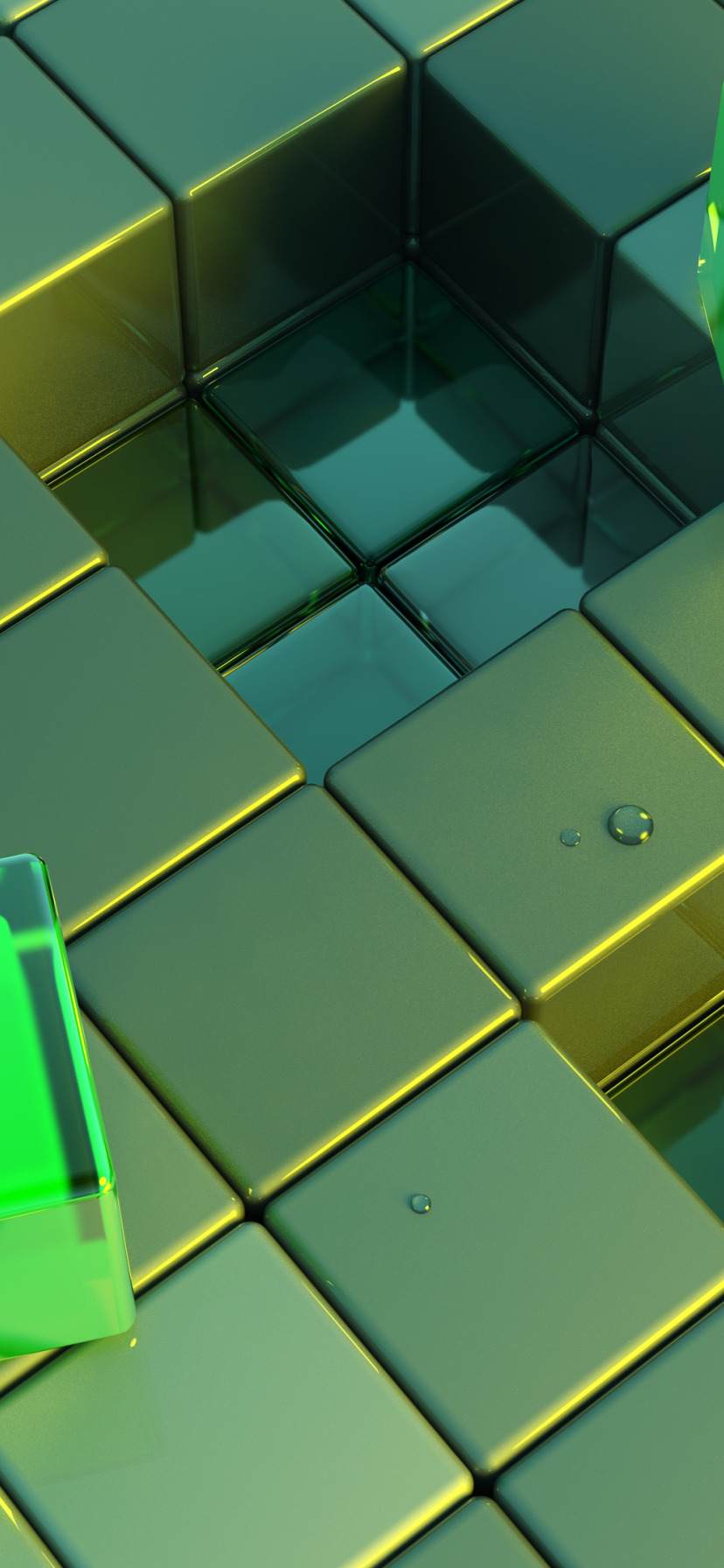 Download wallpaper Mucus, Minecraft, Emerald, Green Block, Slugs ...