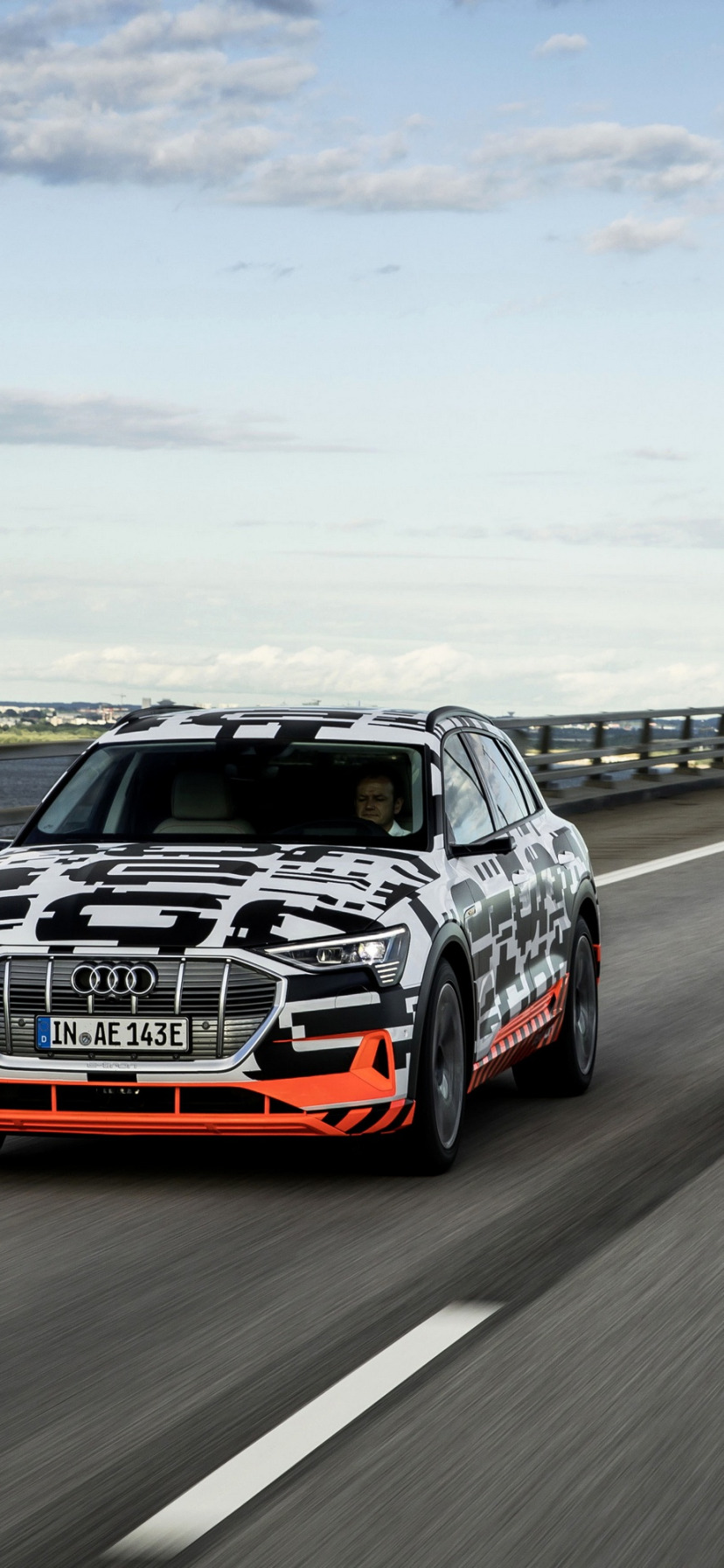 Download wallpaper road, Audi, markup, 2018, E-Tron Prototype, section ...