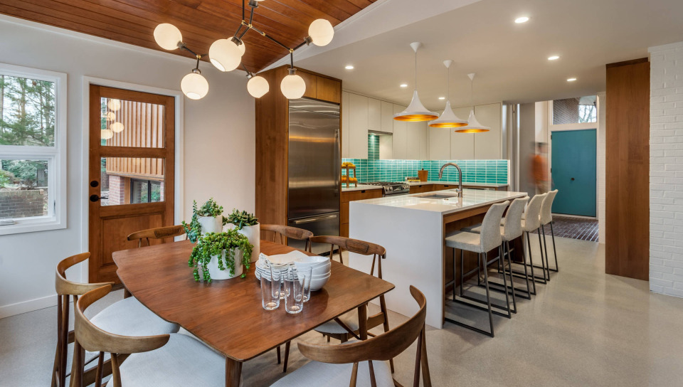 Download wallpaper design, style, interior, kitchen, dining room, Mid ... Download wallpaper design, style, interior, kitchen, dining room, Mid ...