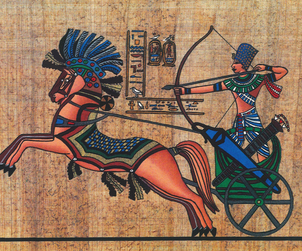 Download wallpaper surface, wall, war, chariot, texture, bow, Pharaoh ...