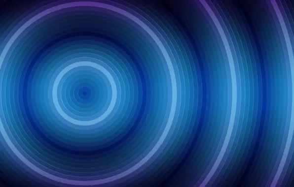 Wallpaper abstract, blue, circles, rings, bands for mobile and desktop ...