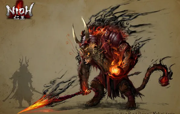 Wallpaper monster, Fan Art, youkai, Nioh, Yokai images for desktop ...