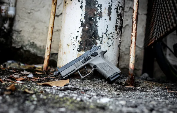 Wallpaper gun, 9mm, CZ-P for mobile and desktop, section оружие ...