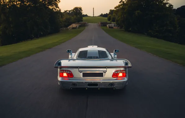 Wallpaper Mercedes-Benz, AMG, CLK, rear, Mercedes-Benz CLK GTR AMG ...