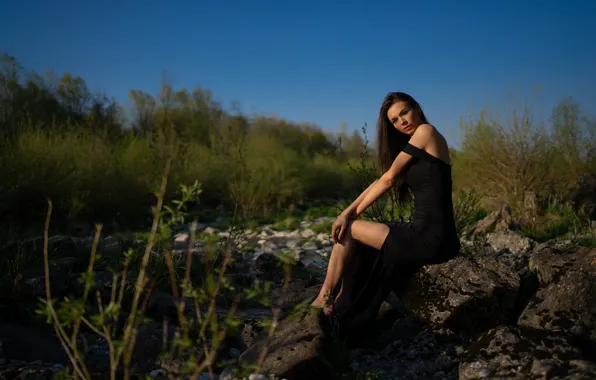 Download wallpaper look, nature, model, dress, Daniela, section girls ...