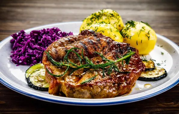 Wallpaper food, meat, vegetables, spices, potatoes for mobile and ...