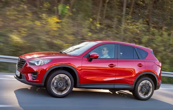 Wallpaper road, speed, mazda, crossover, suv, CX-5 for mobile and ...