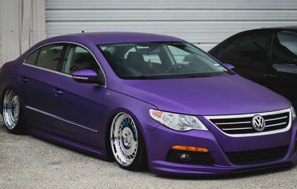 Wallpaper purple, color, volkswagen, tuning, germany, low, stance ...