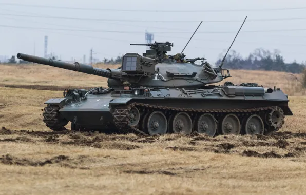 Wallpaper Japan, Defense Force, Type 74 for mobile and desktop, section ...