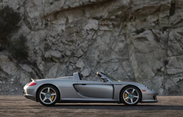 Download wallpaper Porsche, Porsche Carrera GT, side view, section ...