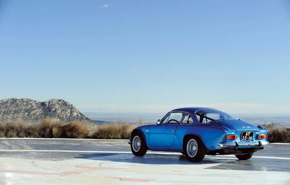 Download wallpaper Renault, 1973, Alpine, rear view, Renault Alpine ...