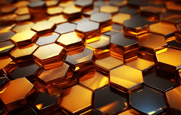 Download wallpaper glass, yellow, mosaic, abstraction, cell, glass ...