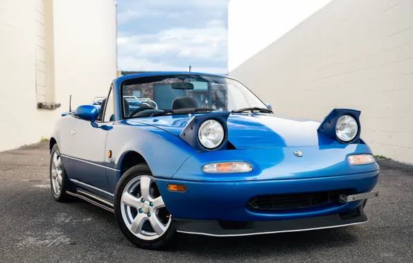 Wallpaper Light, Mazda, Blue, Front, Miata, Mazda MX 5 Miata, MX 5 for ...