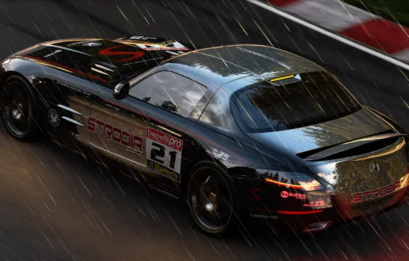 Wallpaper Cars, Mercedes-Benz SLS AMG, Ceej, Project Cars for mobile ...