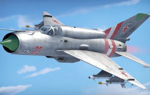 Wallpaper USSR, OKB MiG, Frontline fighter, MiG-21S for mobile and ...