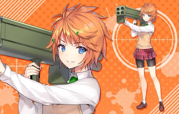 Wallpaper girl, gun, Bullet Girls Phantasia for mobile and desktop ...