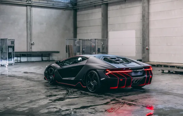Download wallpaper Lamborghini, rear view, Lamborghini Centenary ...