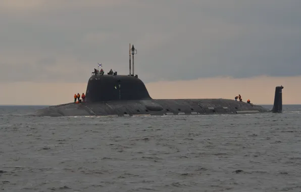 Download wallpaper boat, Navy, underwater, atomic, project 855, Ash ...