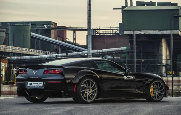 Wallpaper Corvette, Chevrolet, Coupe, Stingray, Prior-Design, 2015 ...