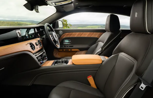 Download wallpaper Rolls-Royce, Spectre, car interior, Rolls-Royce ...