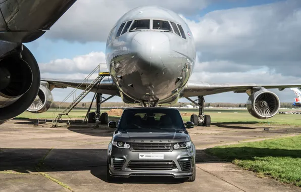 Wallpaper Land Rover, Range Rover, Sport, Silver, Aircraft, SVR, Urban ...