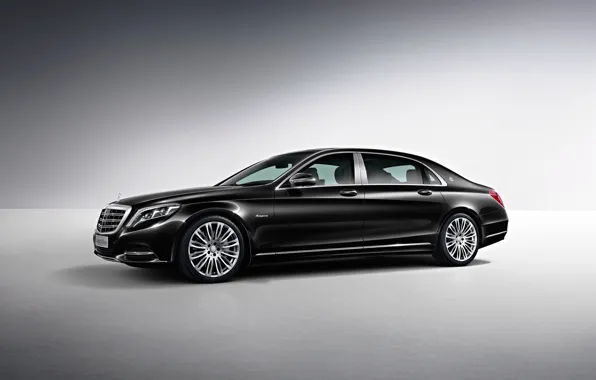Wallpaper black, Mercedes-Benz, Maybach, side, Mercedes, Black, S-Class ...