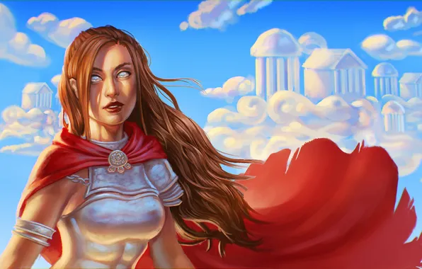 Wallpaper the sky, look, girl images for desktop, section фантастика ...