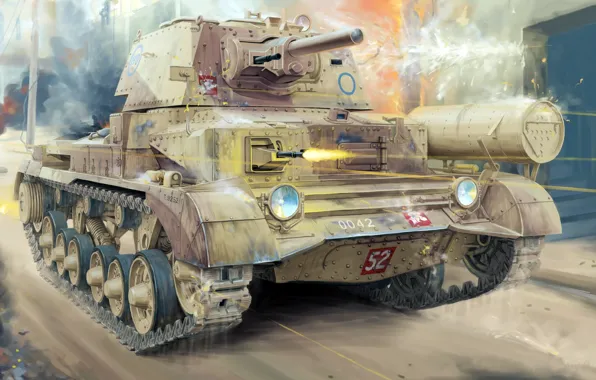 Download wallpaper Mk II, A10, Tank Cruiser Mk.II, British cruiser tank ...