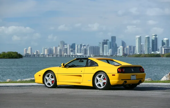 Download wallpaper Ferrari, F355, rear view, Ferrari 355 F1 GTS ...