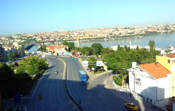Wallpaper Istanbul, Turkey, islambul, house by river, river in city for ...