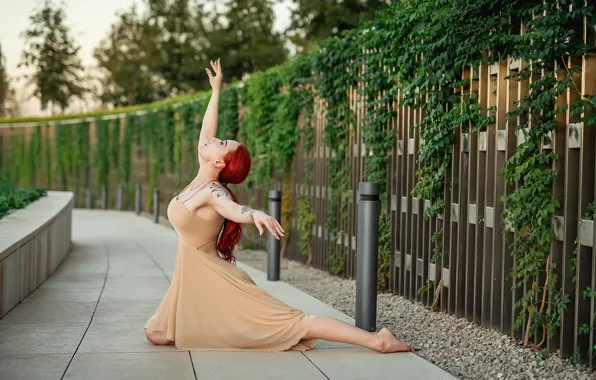 Wallpaper dress, model, dance, pose, A Diakov George for mobile and ...