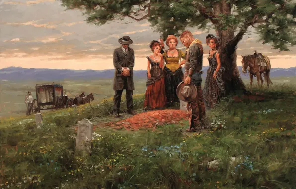 Wallpaper picture, painting, art, Andy Thomas, Final Farewell for a ...