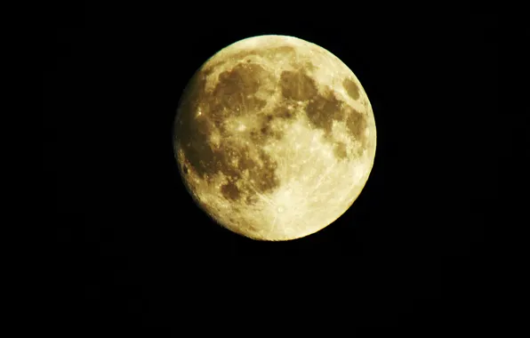 Wallpaper night, the moon, the full moon, zoom, powerShotSX550i ...