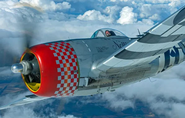 Wallpaper Thunderbolt, USAF, Fighter-bomber, The Second World War, P ...