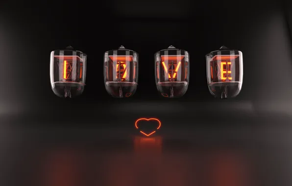 Wallpaper love, glow, nixie, nixie tibe for mobile and desktop, section ...