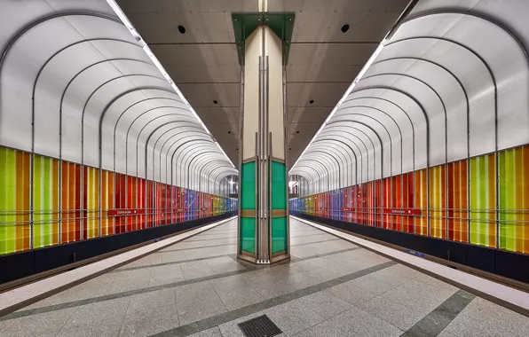 Wallpaper the city, metro, Munich for mobile and desktop, section город ...