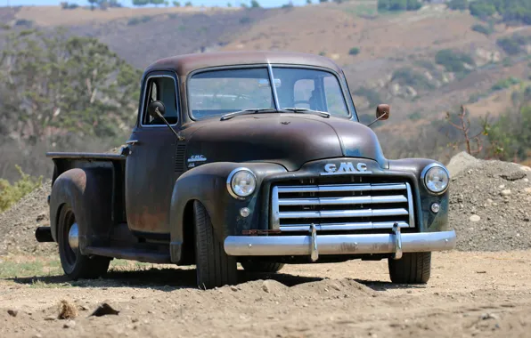Wallpaper earth, hills, 150, pickup, 2018, the ground, GMC, 1949 for ...